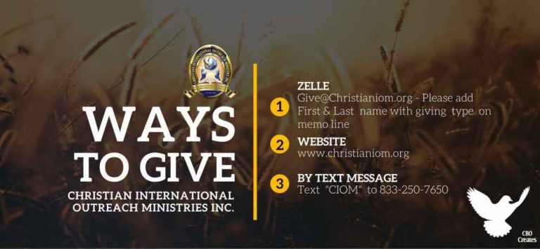 GIVE – Christian International Outreach Ministry
